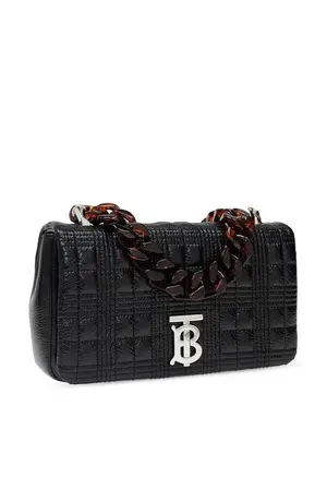Burberry Small Quilted Lola Shoulder Bag - Black
