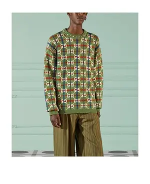 Gucci Monogrammed Crewneck Sweater - Green