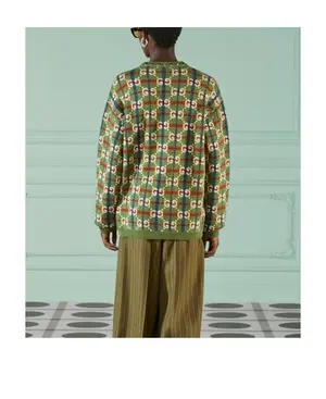 Gucci Monogrammed Crewneck Sweater - Green