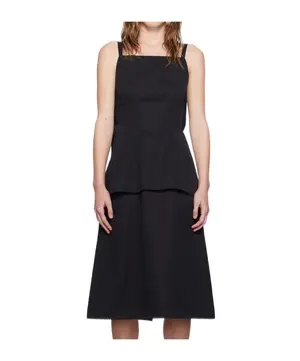 JIL SANDER Square Neck Sleeveless Dress
