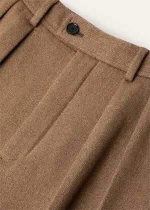 Loro Piana Rodger Pleated Wool Trousers