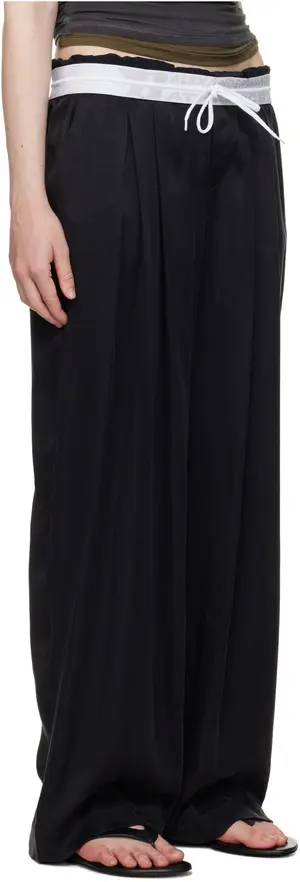 Alexander Wang Wide Leg Pleated Trousers