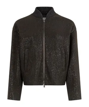 Peserico Sequined Zip-up Jacket - No