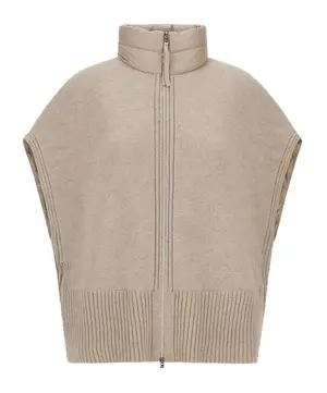 Herno Sleeveless Zip-front Vest With High Collar