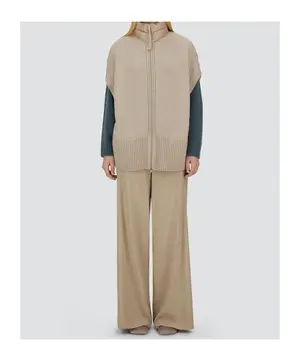 Herno Sleeveless Zip-front Vest With High Collar