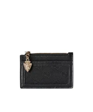 Gucci Gg Card Case Wallet - Black