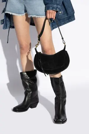 Isabel Marant Étoile Oskan Zipped Shoulder Bag - Black