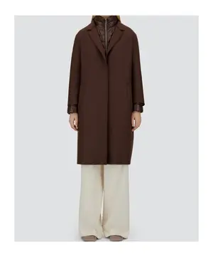 Herno Double Layered Coat - Red