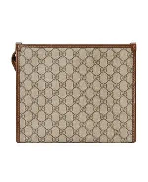 Gucci Jacquard G Monogram Zipped Travel Bag
