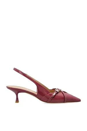STUART WEITZMAN Georgie Slingback 50 High-heeled Sandals - Red