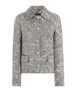 Dolce & Gabbana Floral Jacquard Single-breasted Jacket
