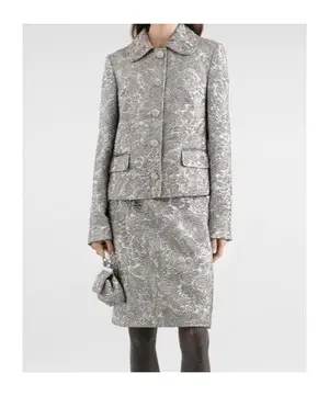Dolce & Gabbana Floral Jacquard Single-breasted Jacket