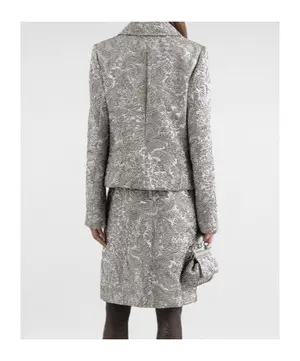 Dolce & Gabbana Floral Jacquard Single-breasted Jacket