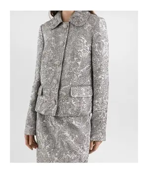 Dolce & Gabbana Floral Jacquard Single-breasted Jacket