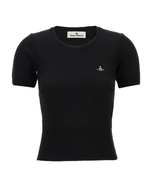 VIVIENNE WESTWOOD Embroidered Orb Logo Sweater - Black