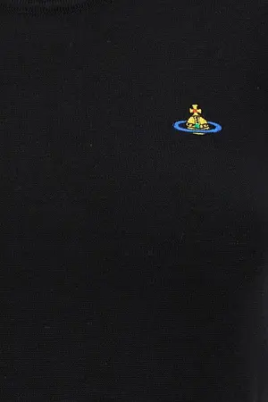 VIVIENNE WESTWOOD Embroidered Orb Logo Sweater - Black