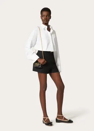 Valentino Garavani Locò Vlogo Plaque Shoulder Bag
