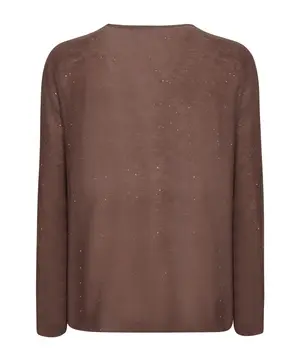 Fabiana Filippi Sequin Embellished V-neck Jumper
