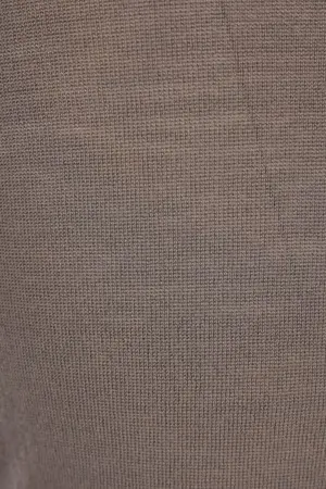 Rick Owens Cropped Pullover With Ribbed Belt And Slit - Gray