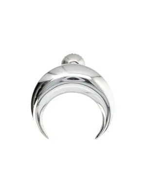 MARINE SERRE Crescent Hoop Earrings - No
