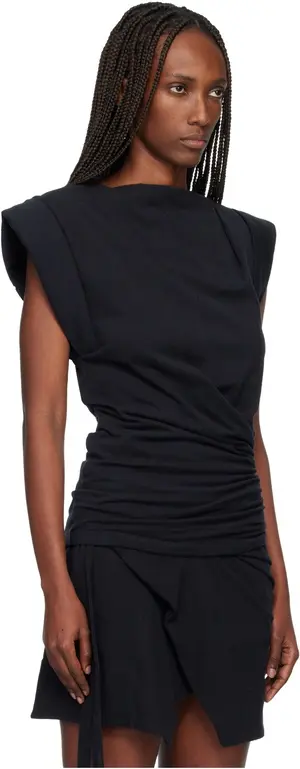 Isabel Marant Étoile Maisan Cap-sleeved Top - Black