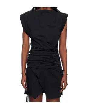Isabel Marant Étoile Maisan Cap-sleeved Top - Black