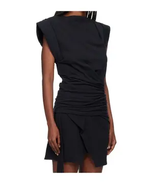 Isabel Marant Étoile Maisan Cap-sleeved Top - Black