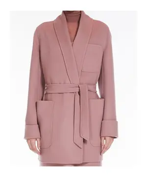 Max Mara Belted Long-sleeved Jacket - No