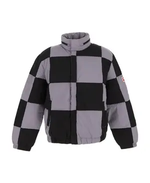 Kenzo Checked Boxy Padded Coat