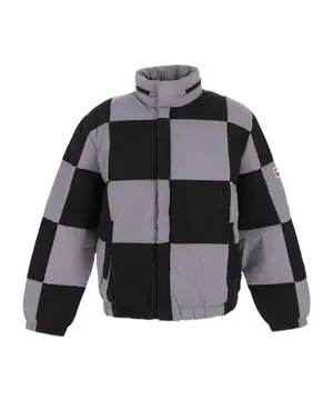 Kenzo Checked Boxy Padded Coat