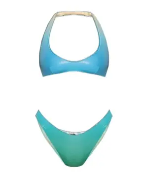 Oseree Colour-block Two-piece Swimsuit - Blue