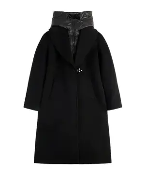 FAY Double Front Hooded Coat