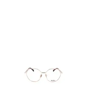 Max Mara Full Rim Square Frame Eyeglasses - White