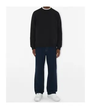 Burberry Embroidered Logo Crewneck Sweatshirt