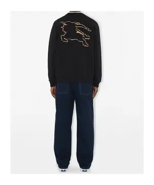Burberry Embroidered Logo Crewneck Sweatshirt