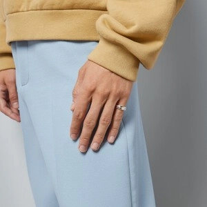 Gucci Diagonal Interlocking G Ring - Gray