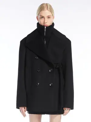 Sportmax Orchis Double-breasted Belted Coat - Black