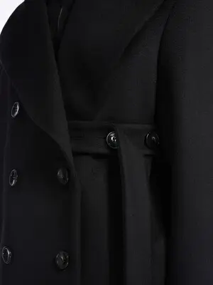 Sportmax Orchis Double-breasted Belted Coat - Black
