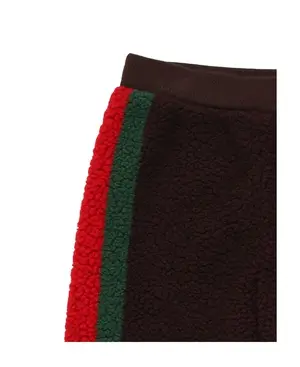 Gucci Teddy Track Pants With Side Stripe Detail