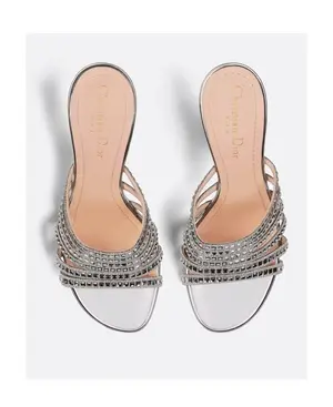 Dior Gem Embellished High-heeled Slides