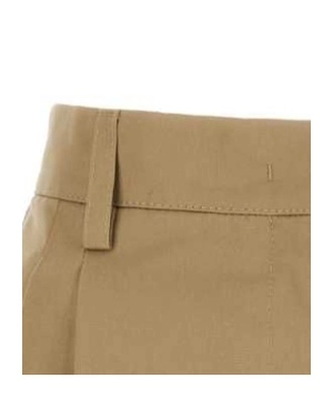 Prada Pleated Bermuda Shorts - Khaki