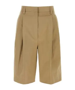 Prada Prada Pleated Bermuda Shorts No