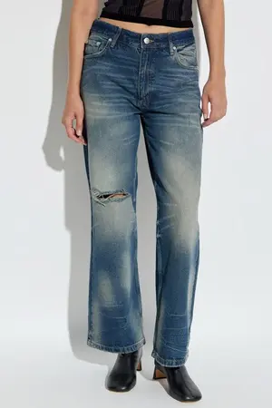 MISBHV Logo-patch Distressed Jeans