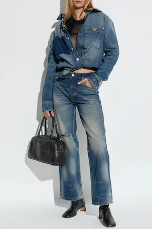 MISBHV Logo-patch Distressed Jeans