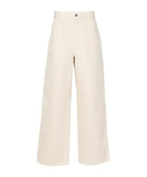 Burberry Equestrian Knight-embroidered Loose Jeans