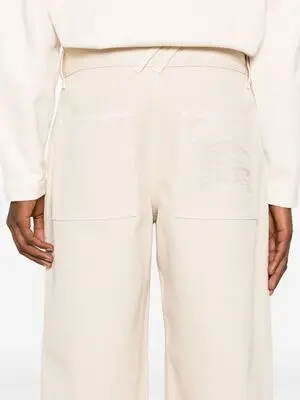 Burberry Equestrian Knight-embroidered Loose Jeans