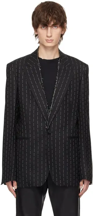 1017 Alyx 9sm Embroidered Wool-cashmere Blazer