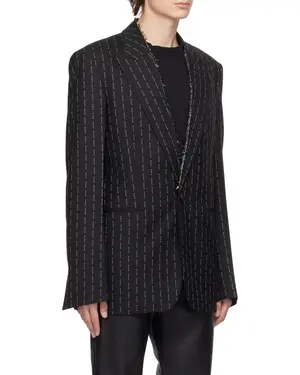 1017 Alyx 9sm Embroidered Wool-cashmere Blazer