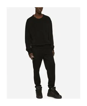 Dolce & Gabbana Dolce Gabbana All-over Logo Flocked Joggers