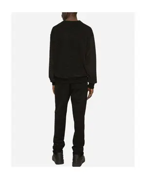 Dolce & Gabbana Dolce Gabbana All-over Logo Flocked Joggers
